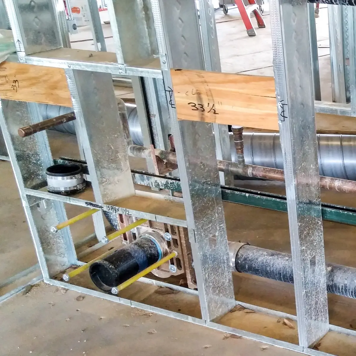 New Commercial Construction Plumbing Chinook Plumbing